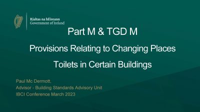 Changing Places Ireland - National Building Regulations Requirements ...